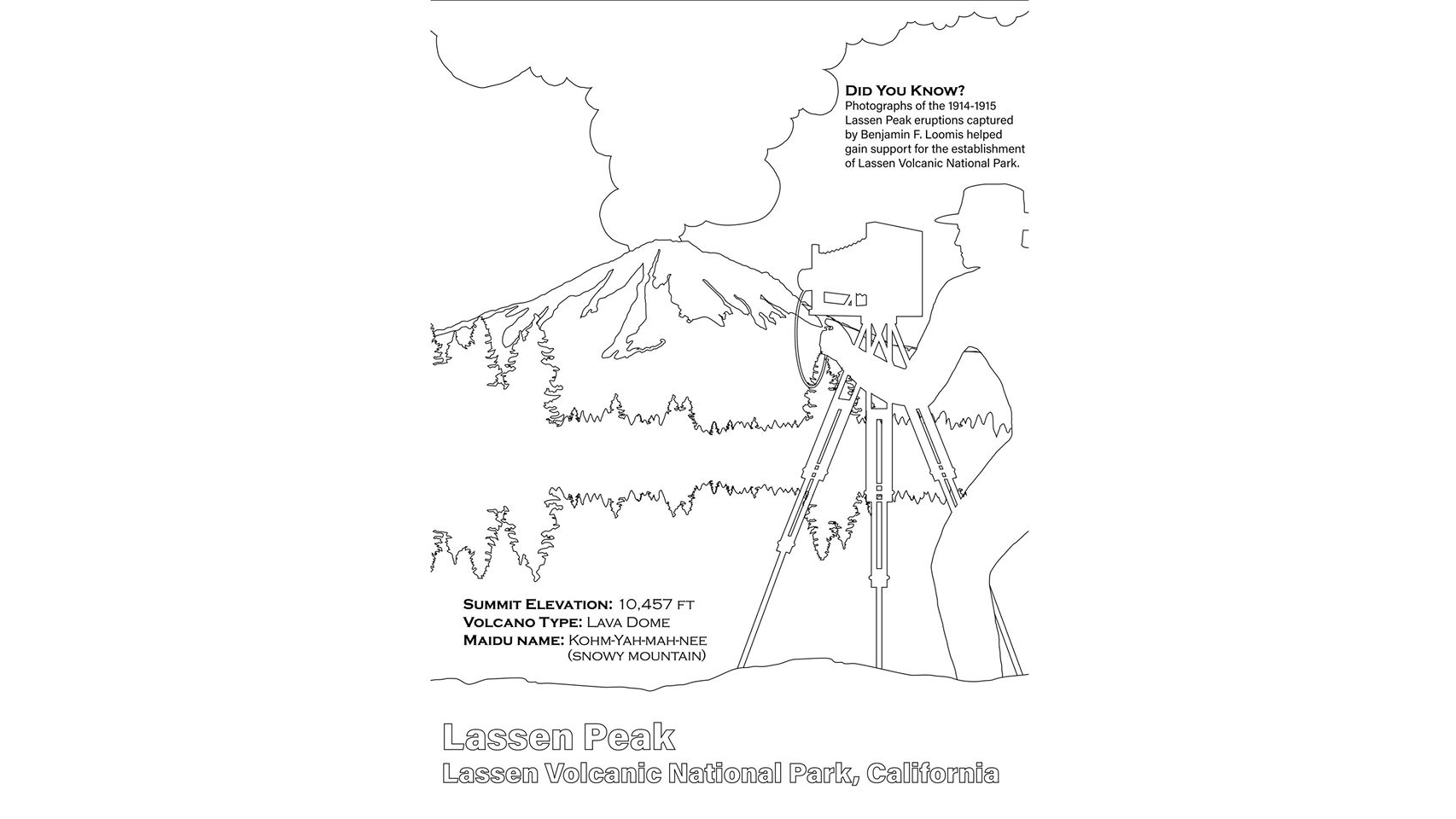 National Park Coloring Sheets - National Park Trust