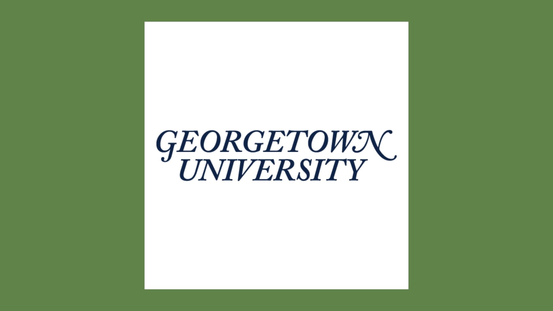 Georgetown University - National Park Trust